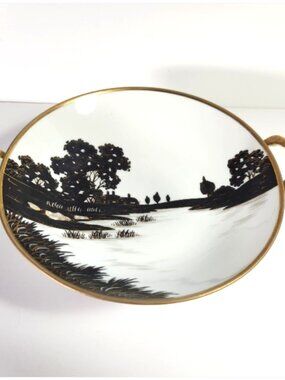 Nippon | Other | Antique 911 Nippon Bowl Morimura Black Silhouette ...